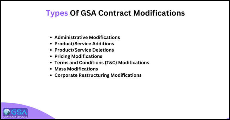GSA Modifications: Types, Timing, And Tips – Blogs | GSA Contract Services